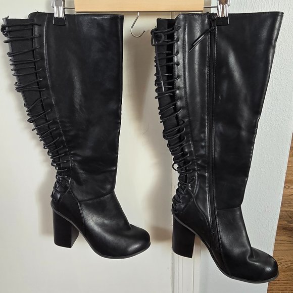 torrid | Shoes | Torrid Back Lacing Knee High Boots | Poshmark